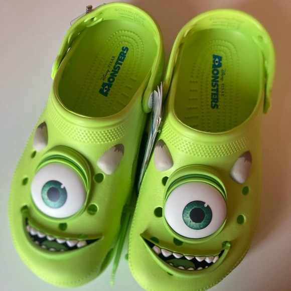 CROCS | Shoes | Crocs Monsters Inc Mike Wazowski Neon Green W9 M7 ...